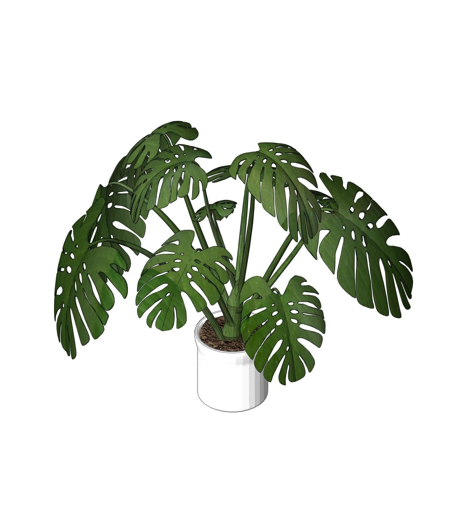 Revit Potted Plants 22 – Model And Object