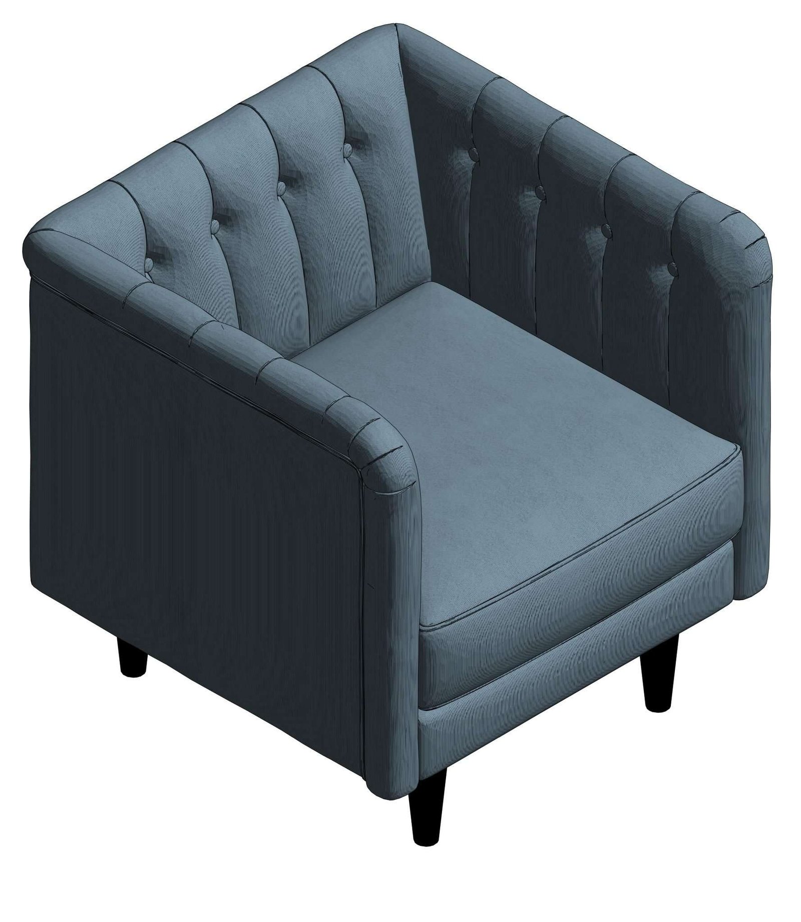 Revit Single Sofa 12 – Model And Object