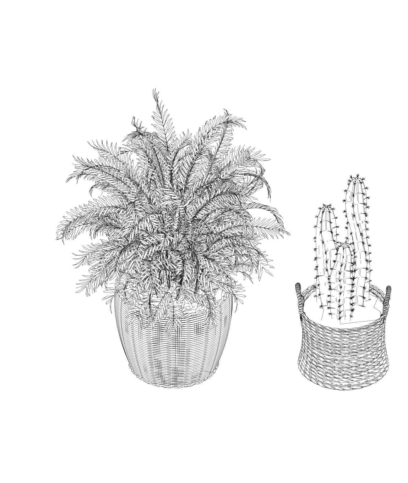 Revit Potted Plants 10 – Model And Object