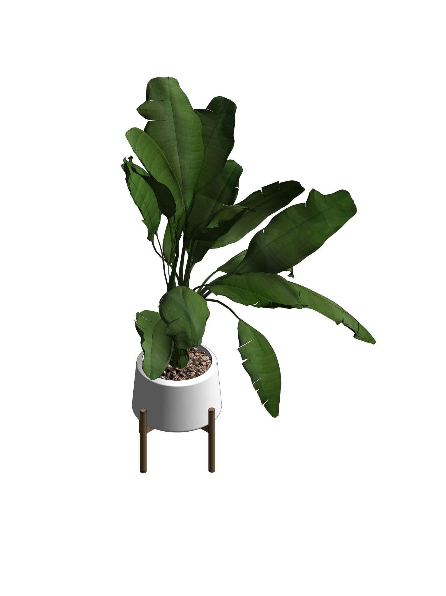 Revit Potted Plants 1 – Model And Object