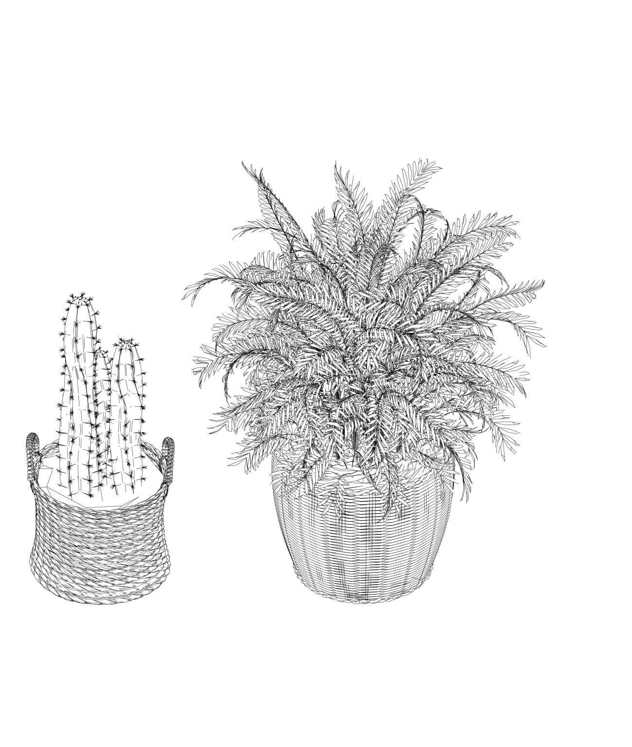 Revit Potted Plants 10 – Model And Object