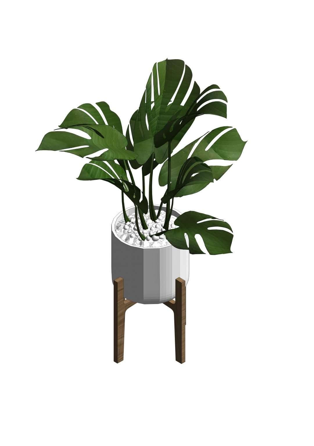 Revit Potted Plants 40 – Model And Object