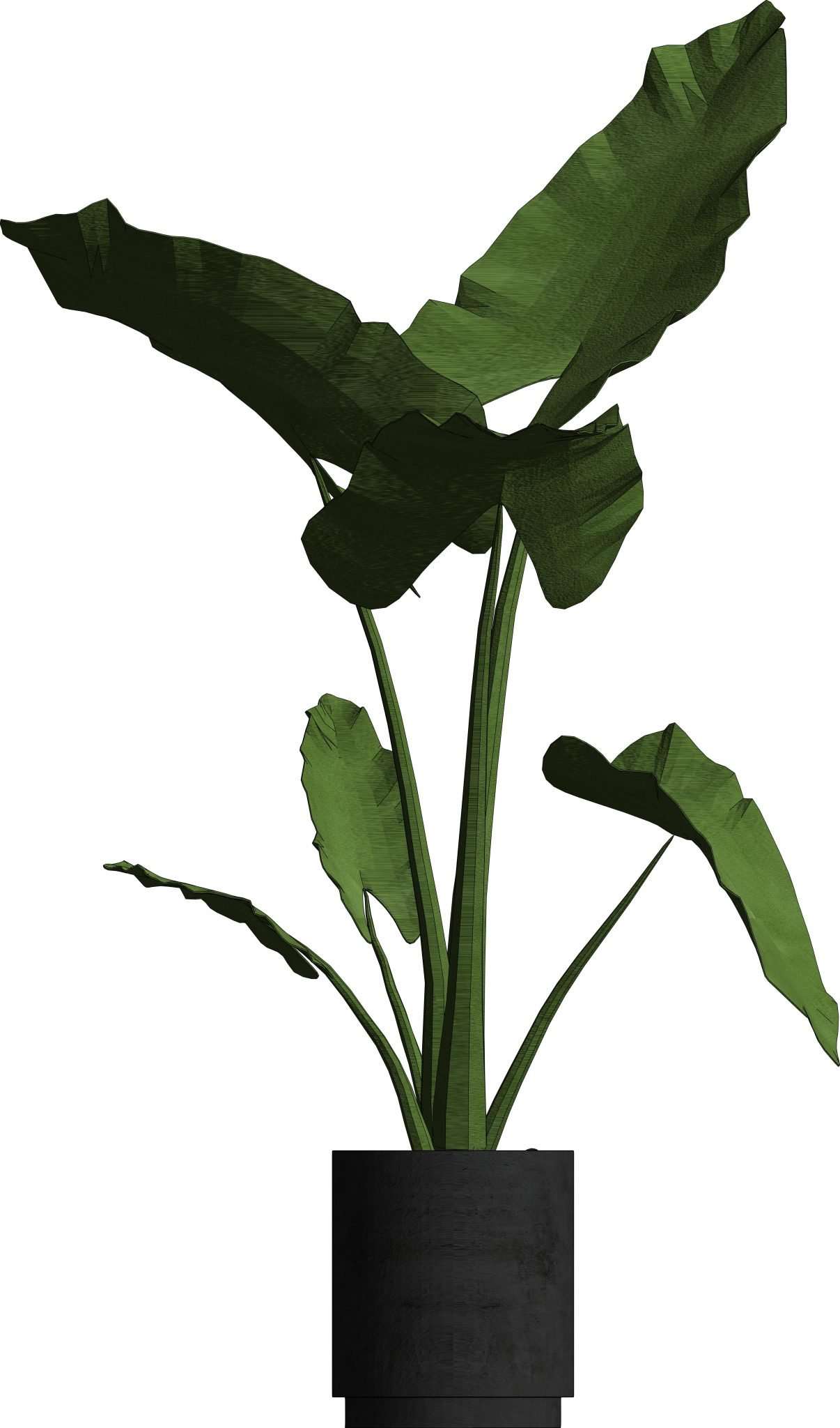 Revit Potted Plants 33 – Model And Object