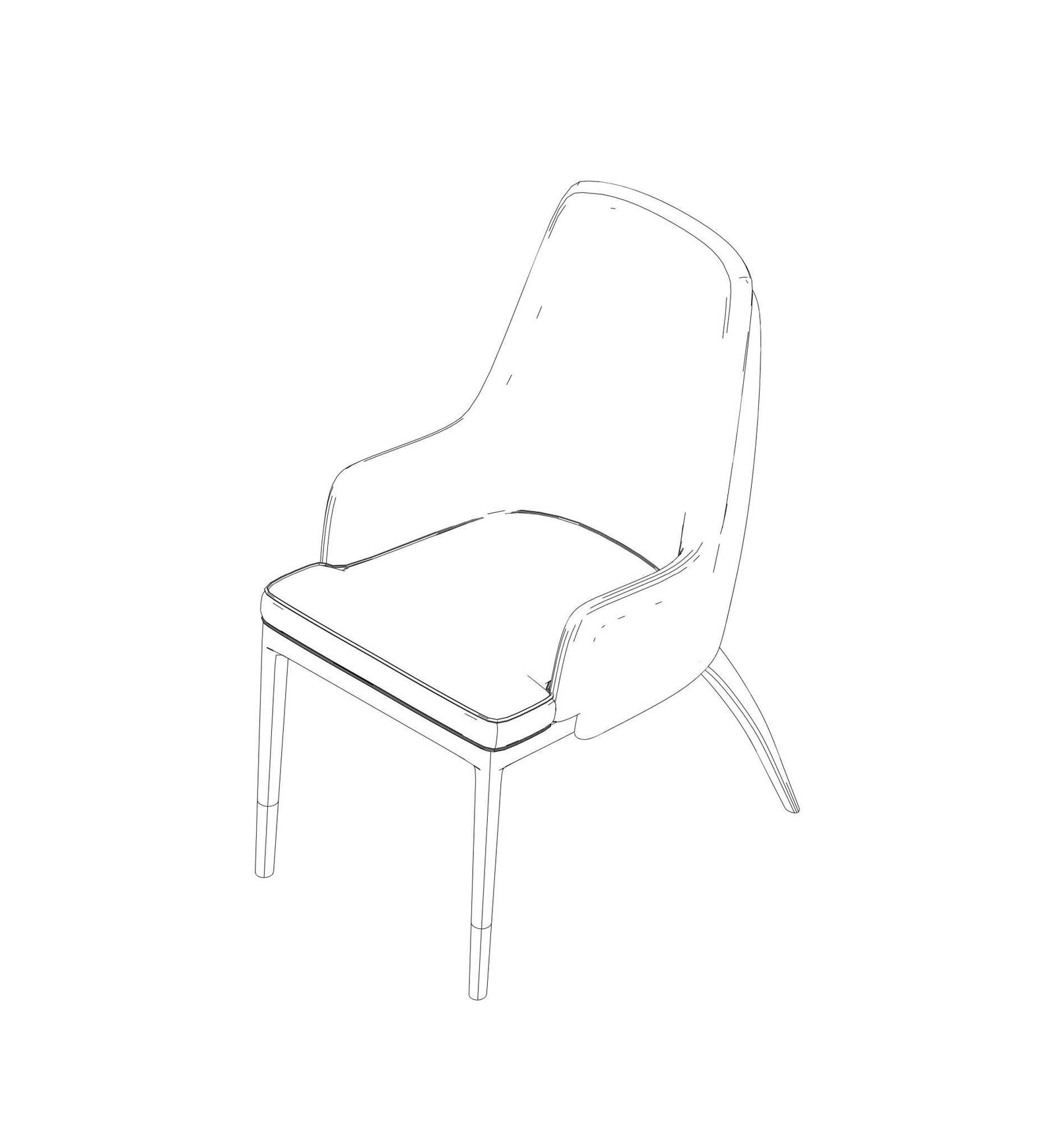 Revit Chair 50 – Model And Object