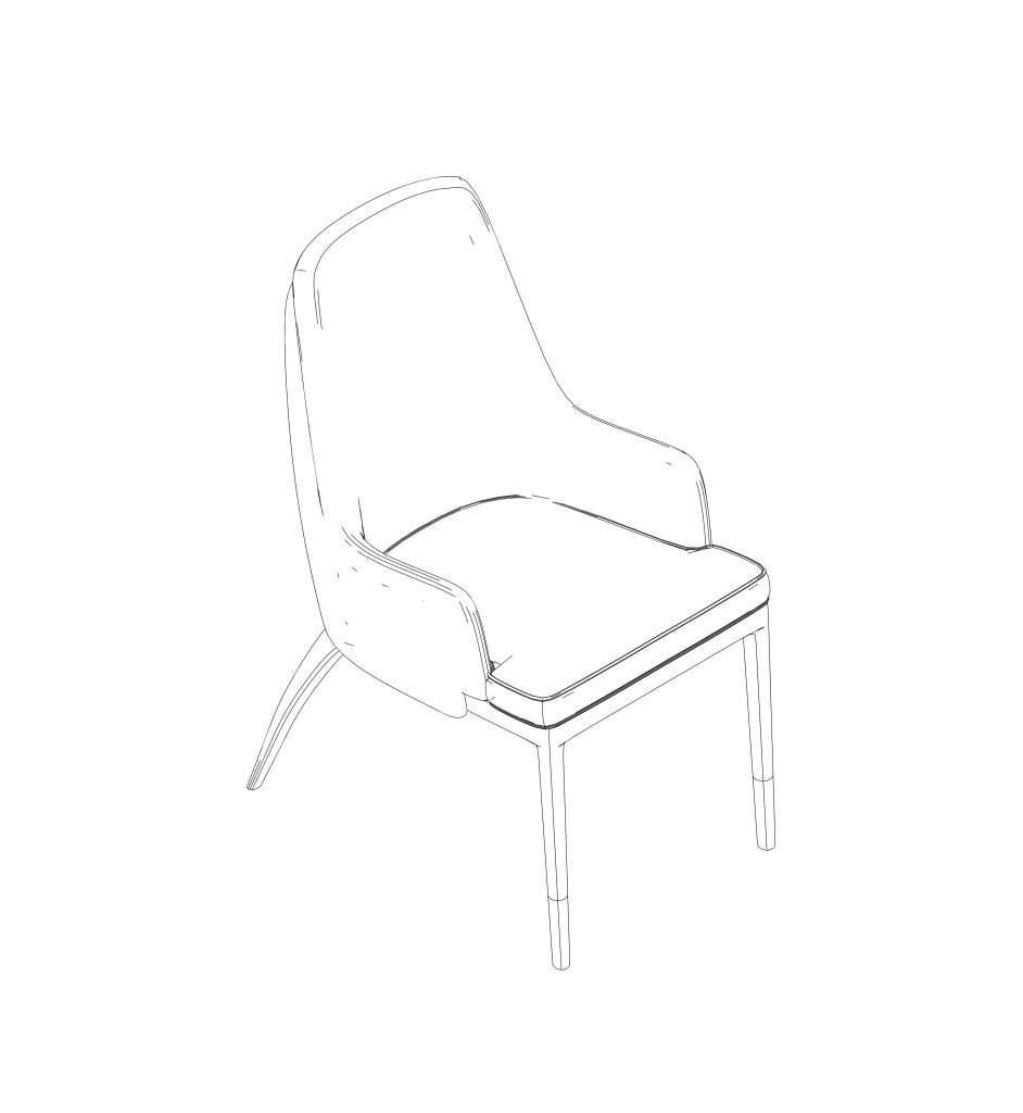 Revit Chair 50 – Model And Object