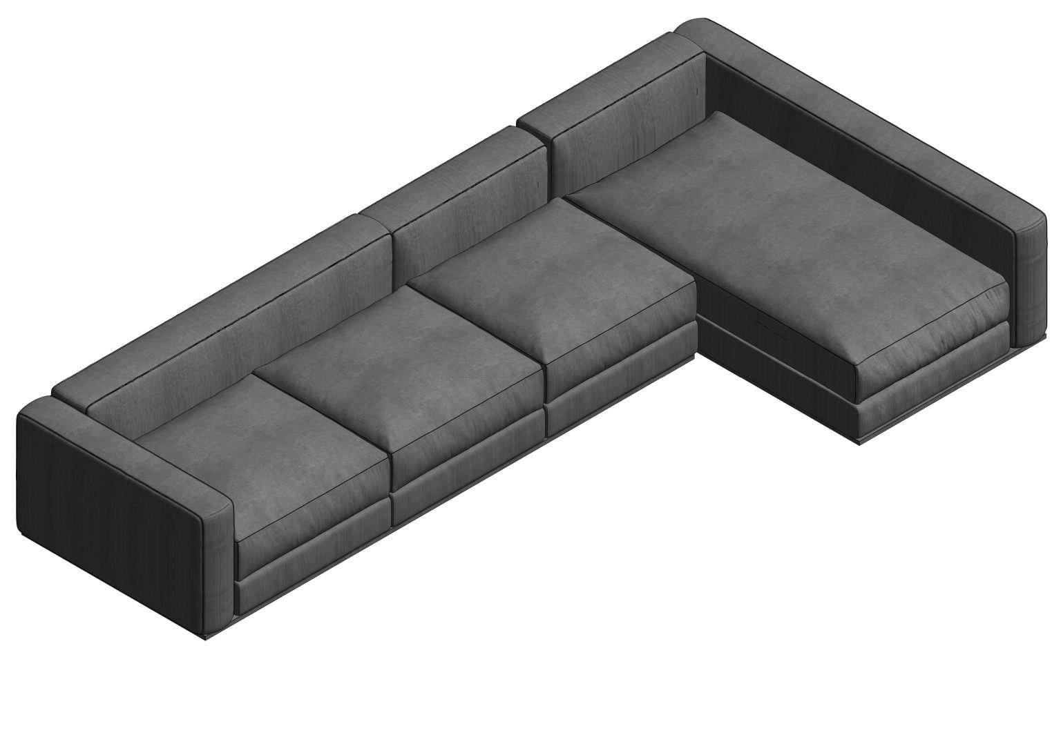 Revit Multi Sofa 13 – Model And Object