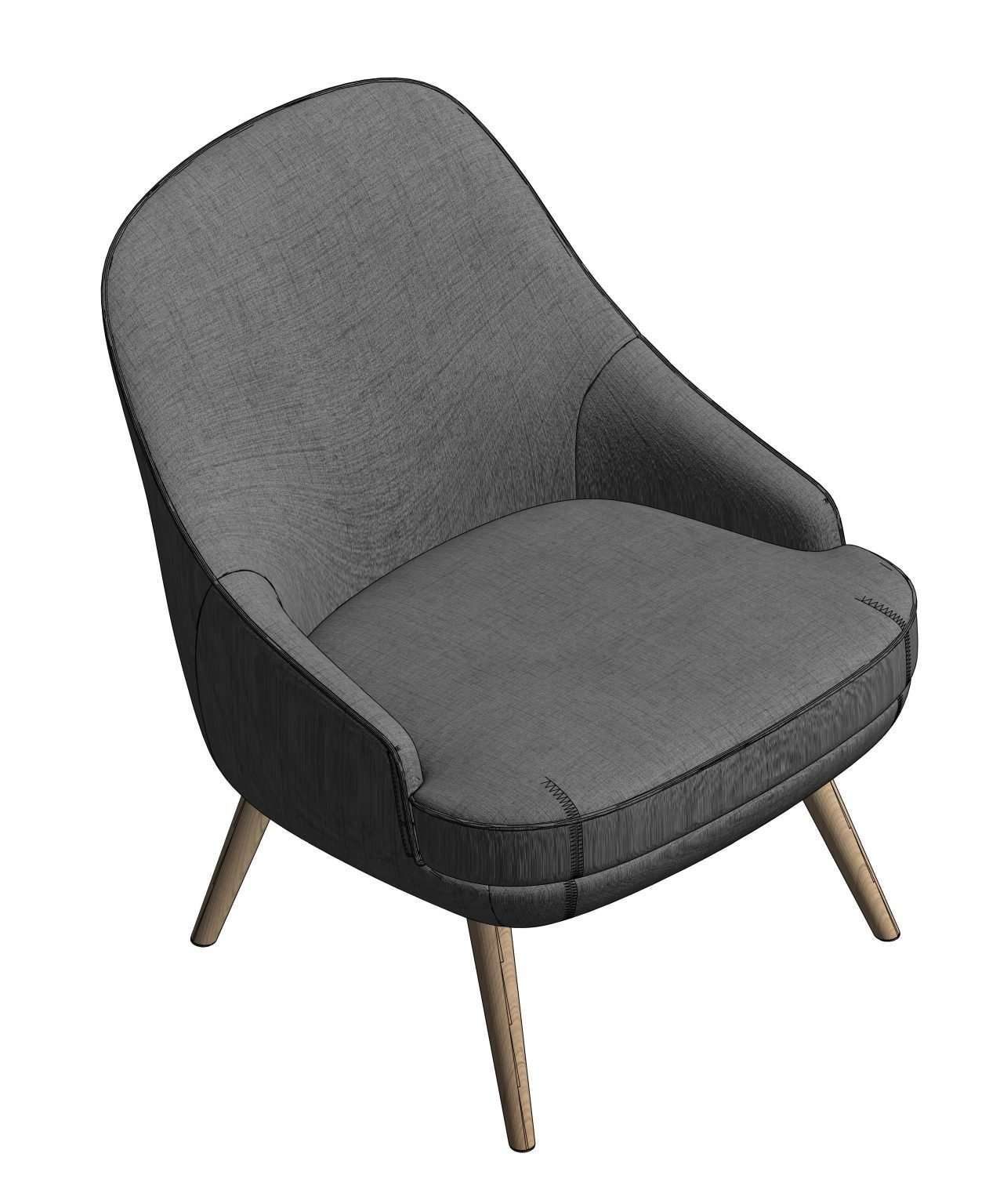 Revit Chair 68 – Model And Object