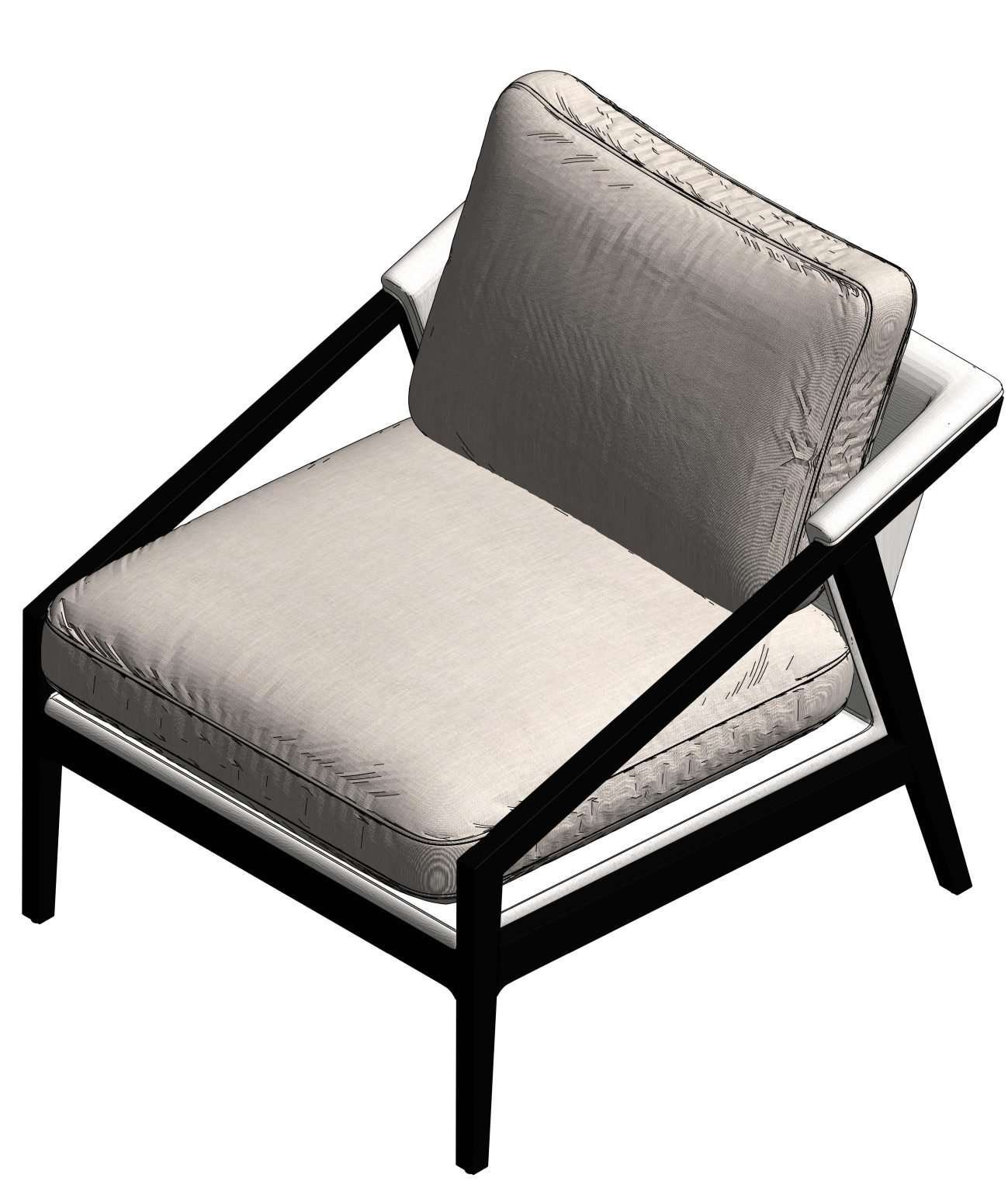 Revit Chair 75 – Model And Object