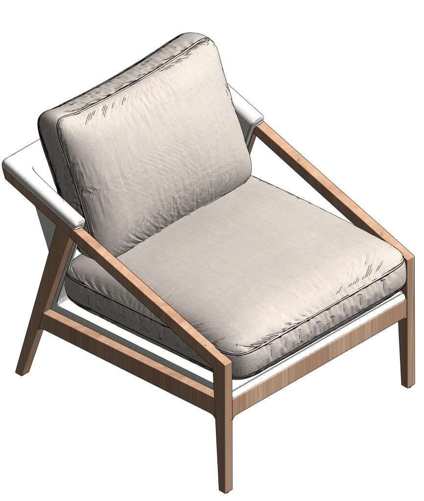 Revit Chair 75 – Model And Object