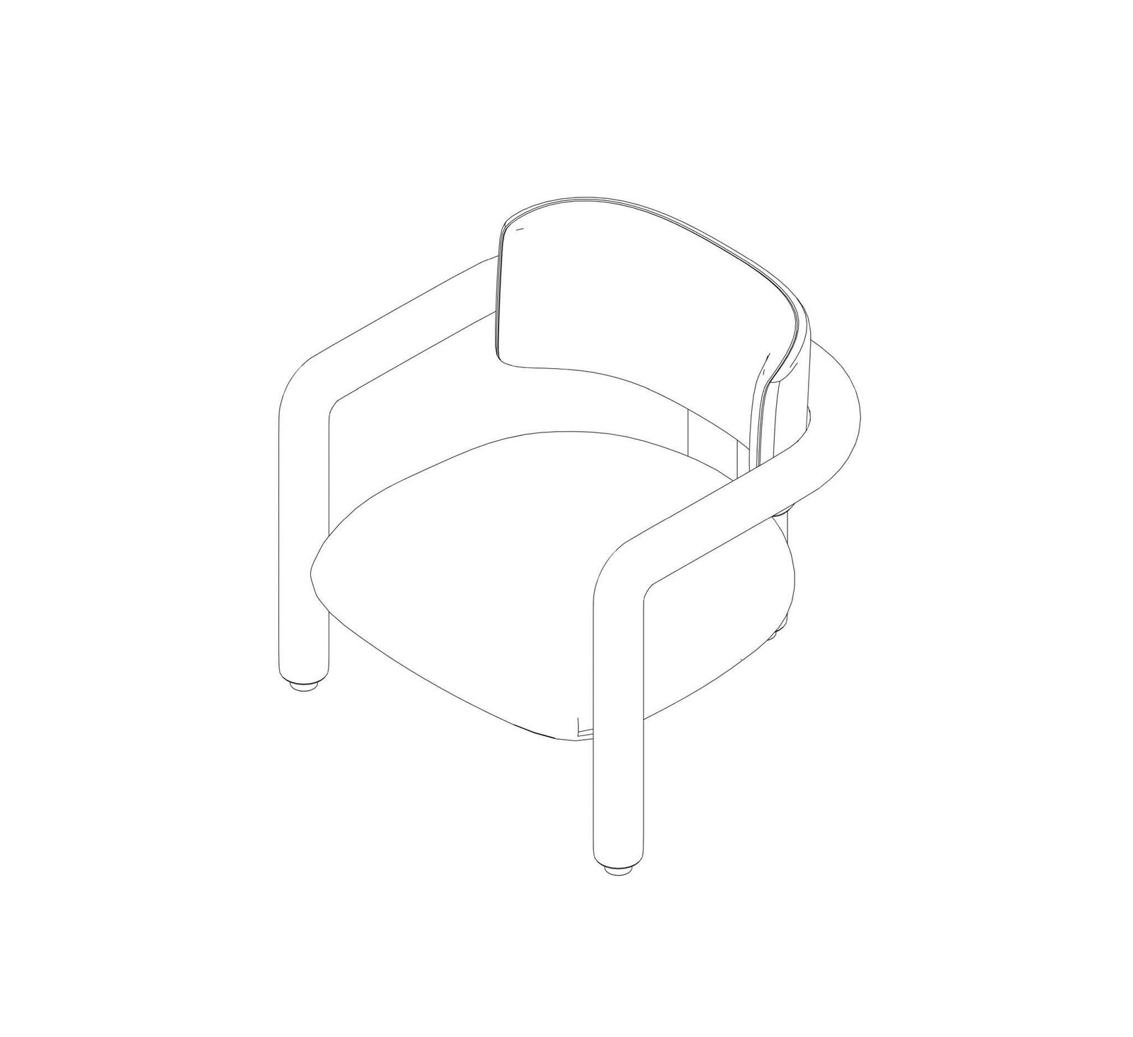 Revit Single Sofa 10 – Model And Object