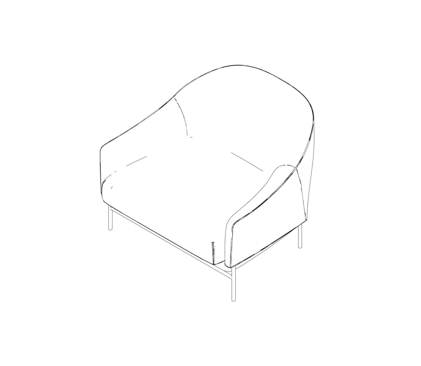 Revit Single Sofa 29 – Model And Object