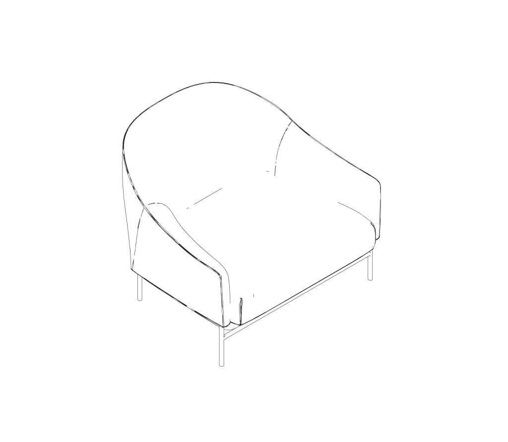 Revit Single Sofa 29 – Model And Object