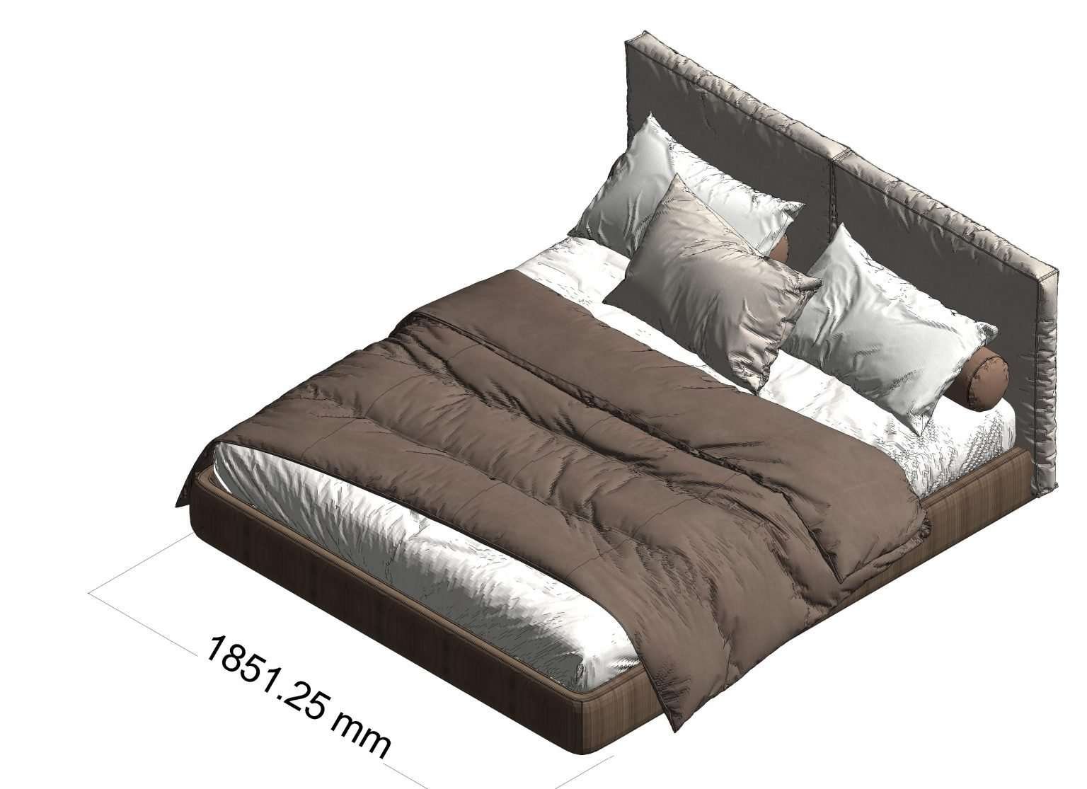 Revit Bed 1 – Model And Object