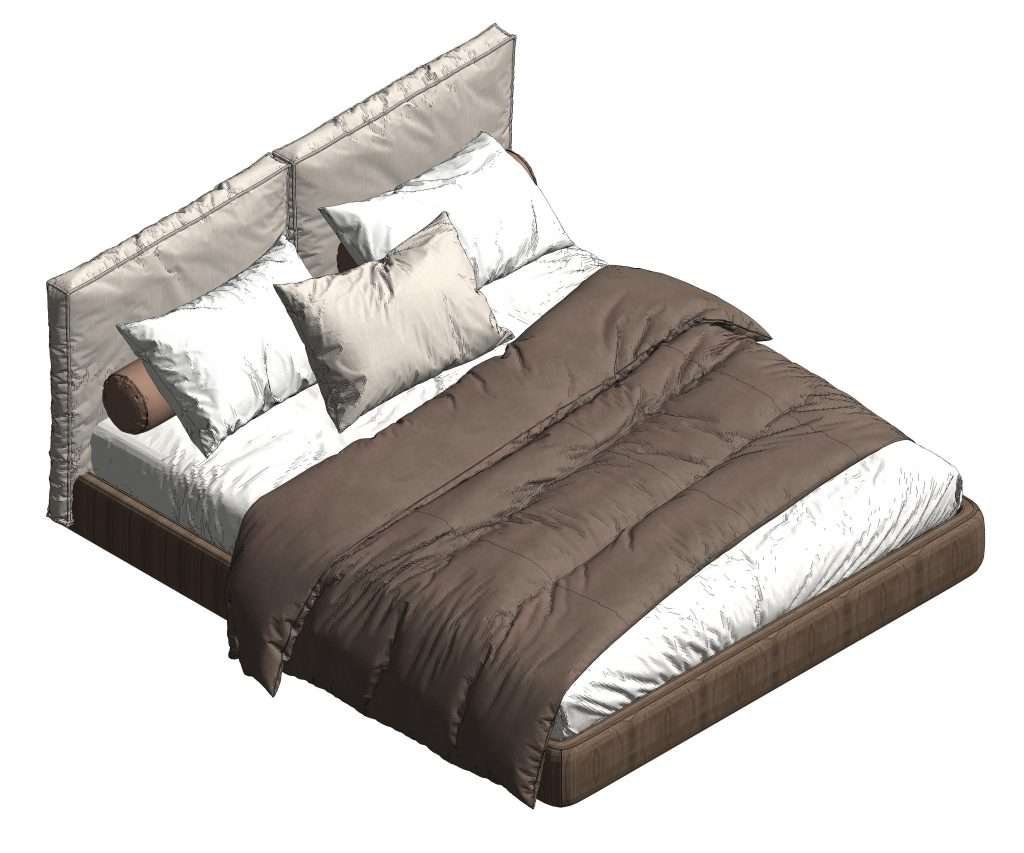 Revit Bed 1 – Model And Object