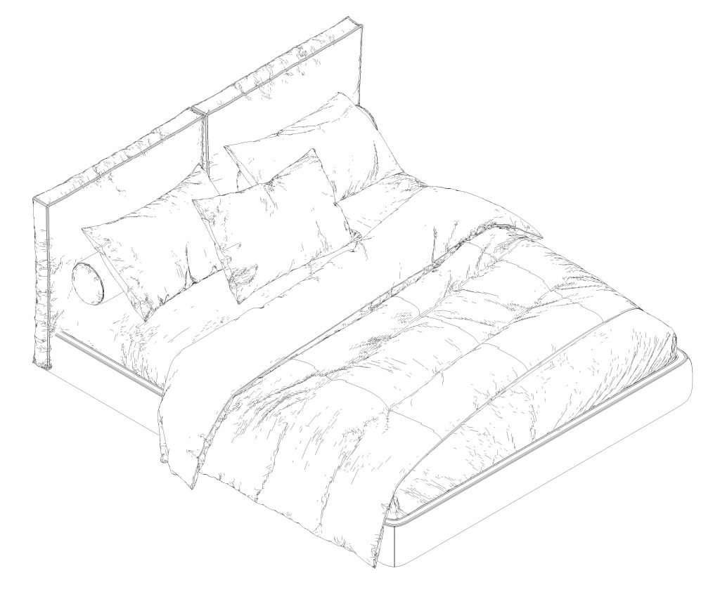Revit Bed 1 – Model And Object