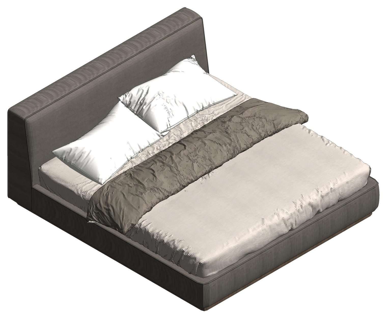 Revit Bed 2 – Model And Object