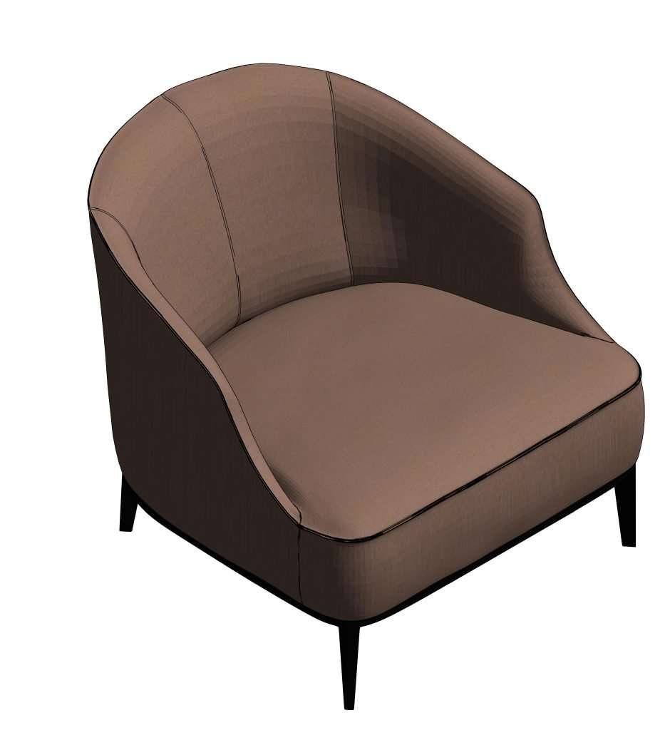 Revit Chair 63 – Model And Object