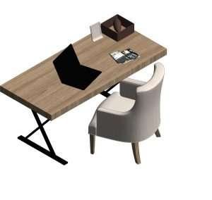Revit Office Desk 2 – Model And Object