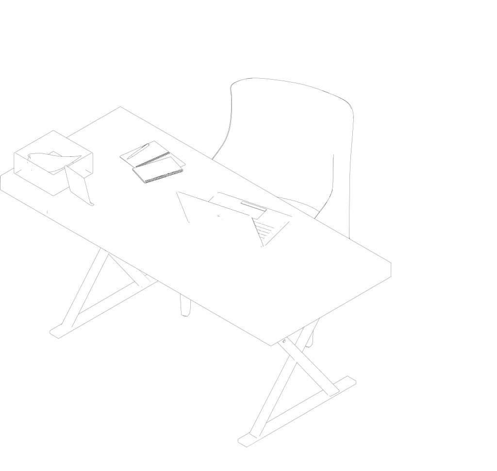 Revit Office Desk 2 – Model And Object