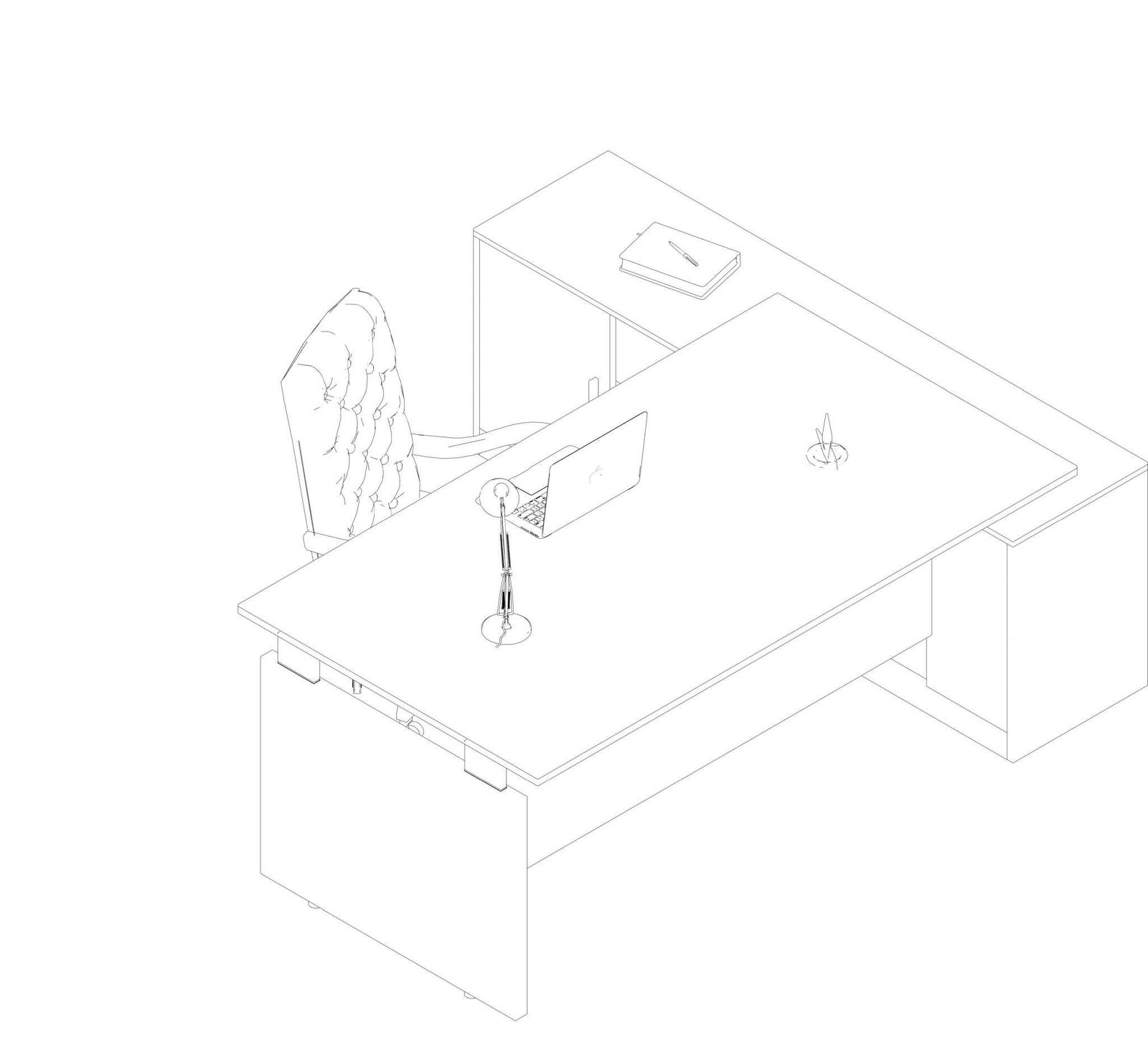 Revit Office Desk 1 – Model And Object