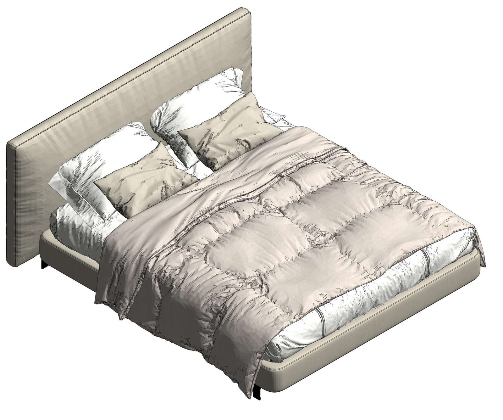 Revit Bed 18 – Model And Object