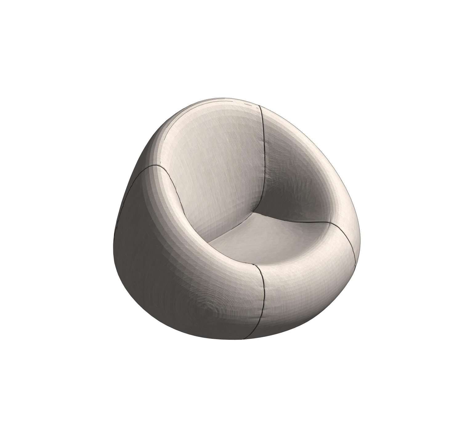 Revit Single Sofa 41 – Model And Object