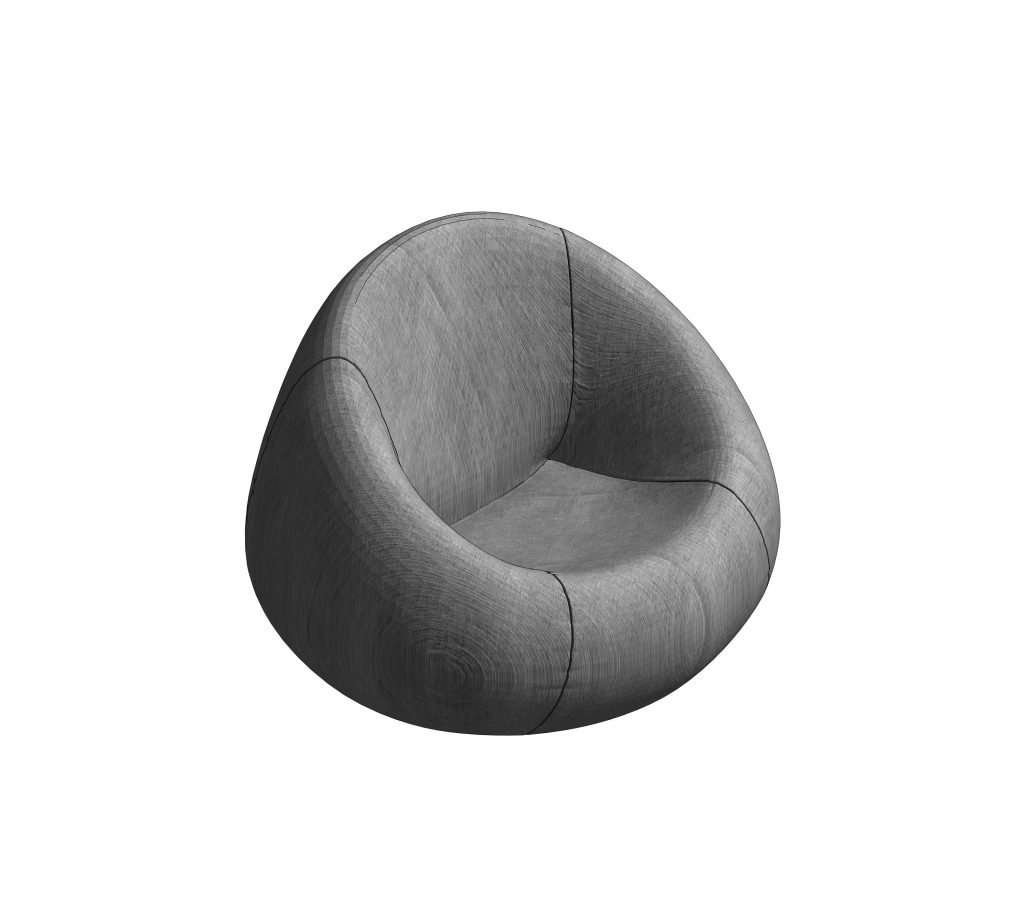 Revit Single Sofa 41 – Model And Object
