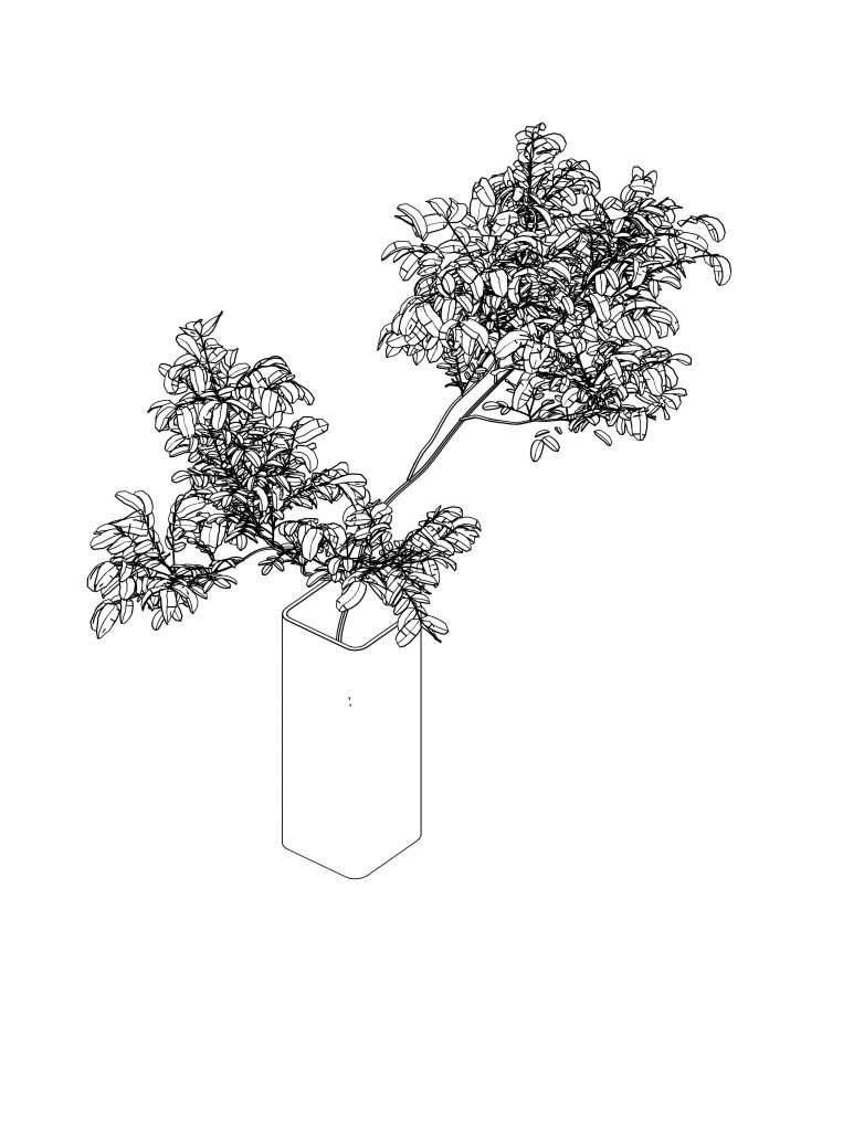 Revit Potted Plants 51 – Model And Object