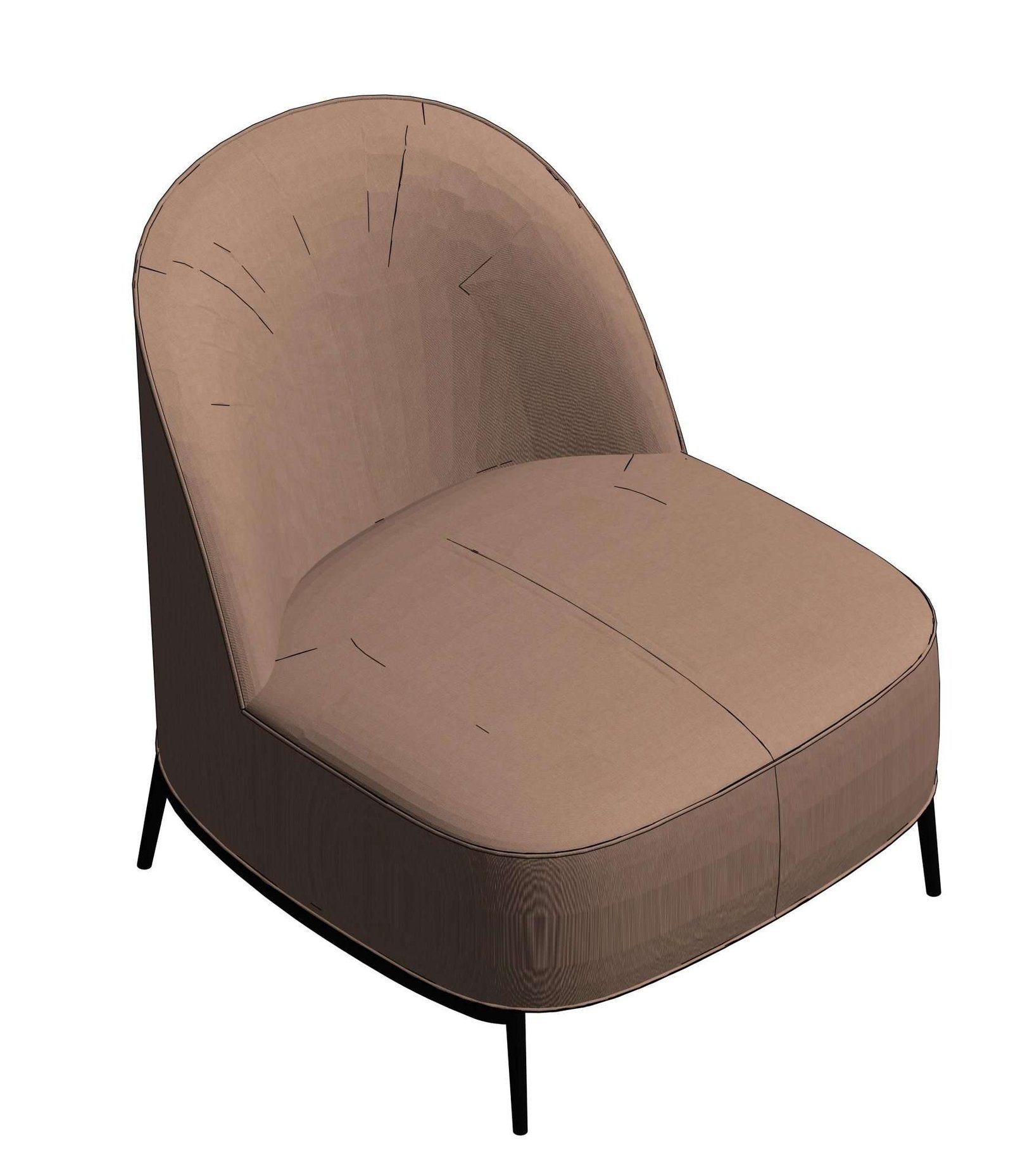 Revit Single Sofa 43 – Model And Object